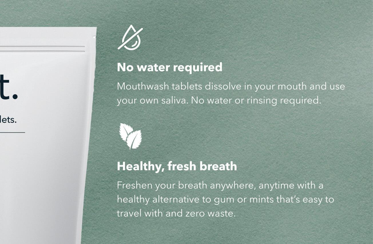 Mouthwash Tablets | TAKK - Bathroom Essentials